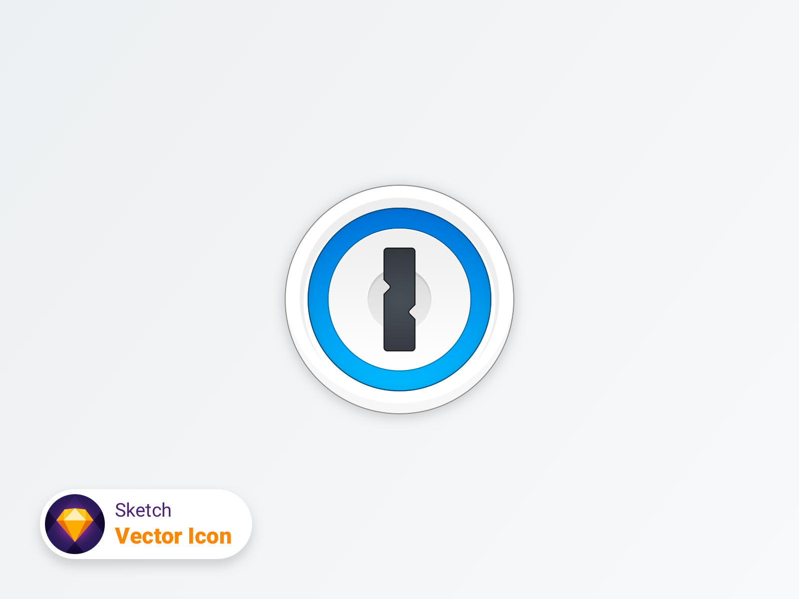 1password Vector Icon (free .sketch) by Mateusz Dembek on Dribbble