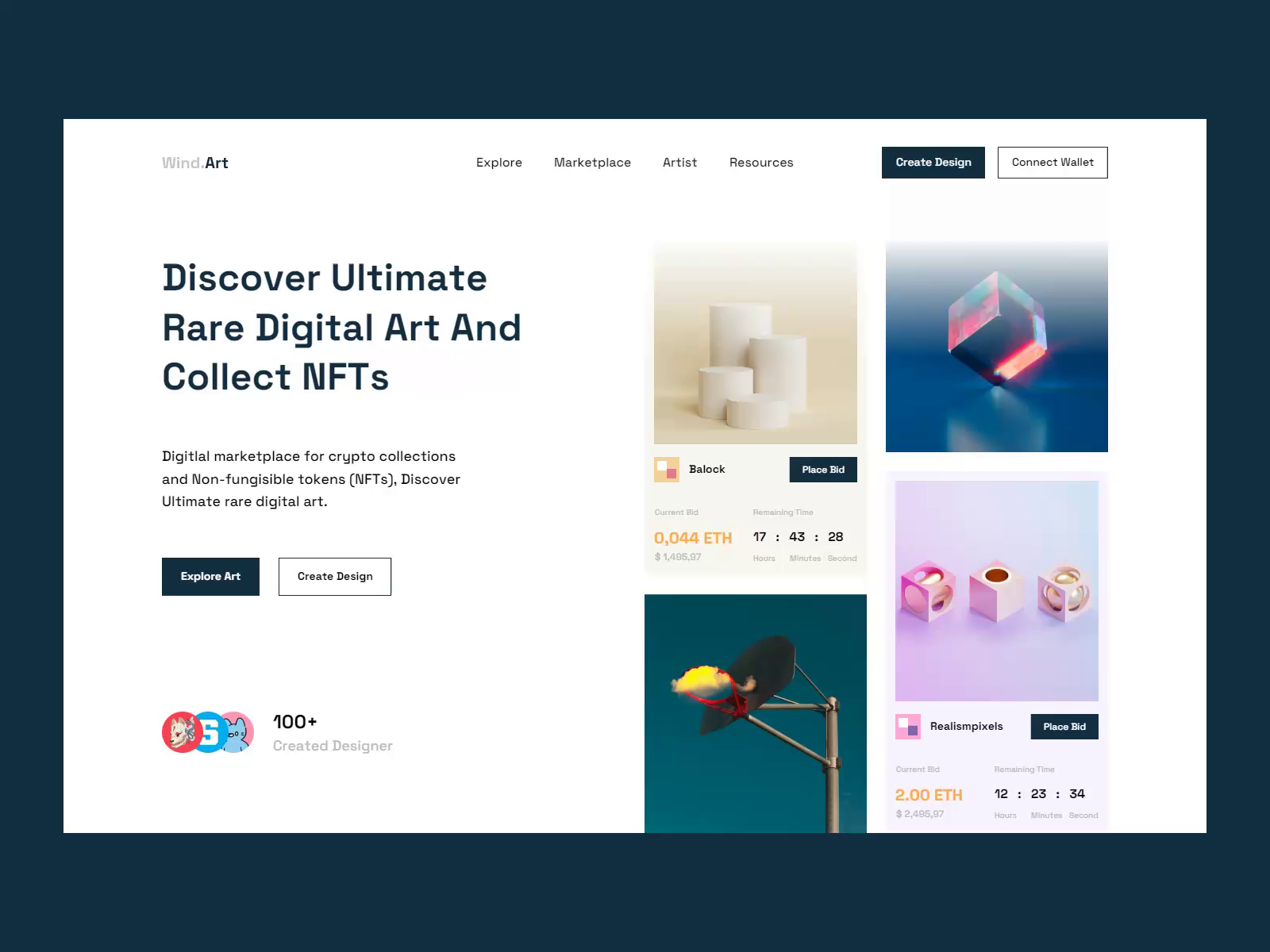 Wind NFTs - UI Animation by Luky Erdiand for Morva Labs on Dribbble