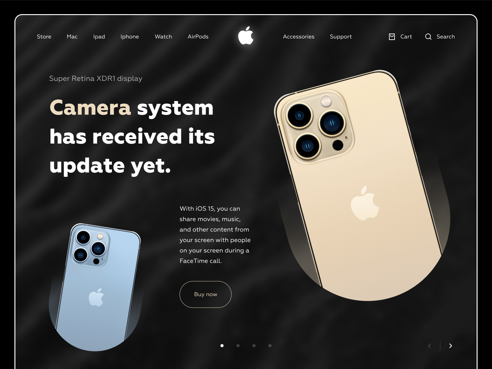 APPLE IPHONE 13 — PROMO | WEBSITE | WEBDESIGN | DARK UI | 3D by Fedorov ...