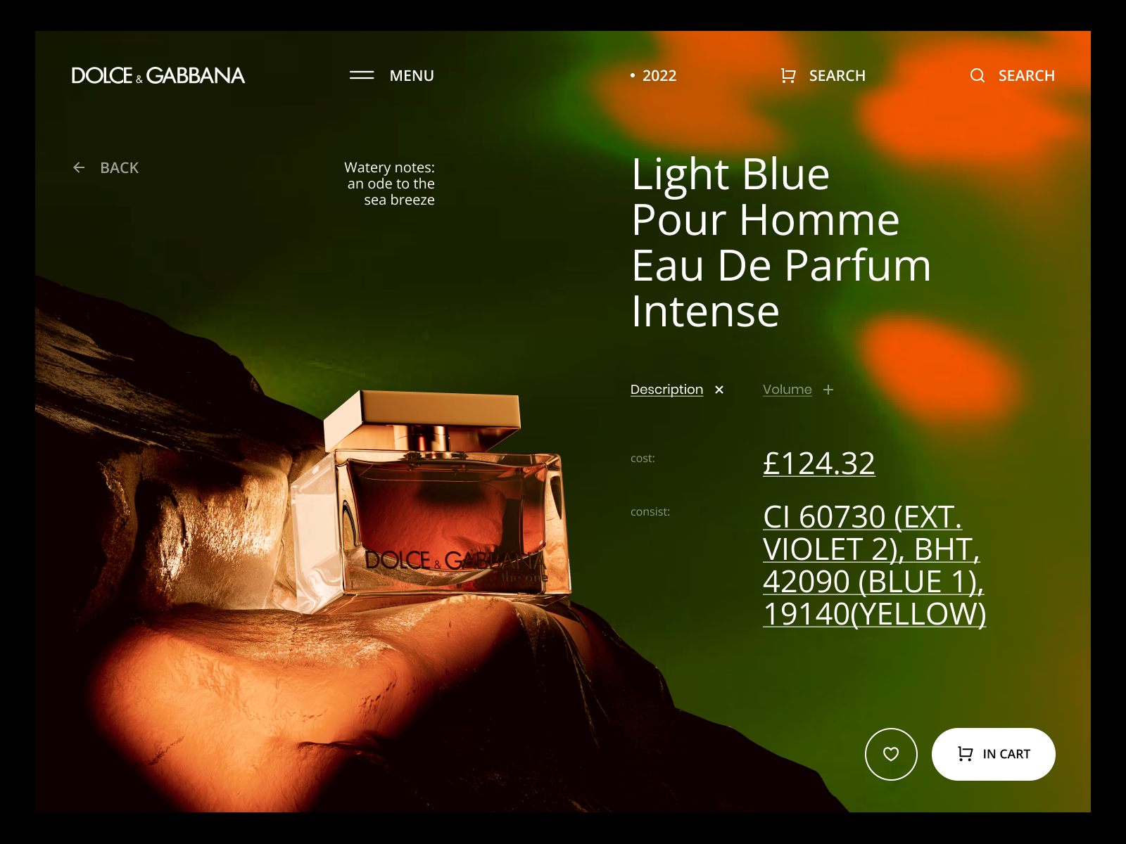 DOLCE & GABBANA — ONLINE SHOP OF PERFUME, CLOTHES | SHOP CARD by ...