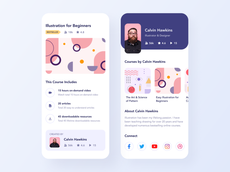 Mobile App Design by Langslate on Dribbble