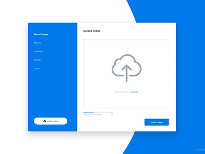 Minimal Image Upload UI Design by Mba Uchenna for Awa Digital® on Dribbble