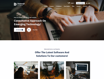 Datasoft Modern IT by Mahmoud Baghagho on Dribbble