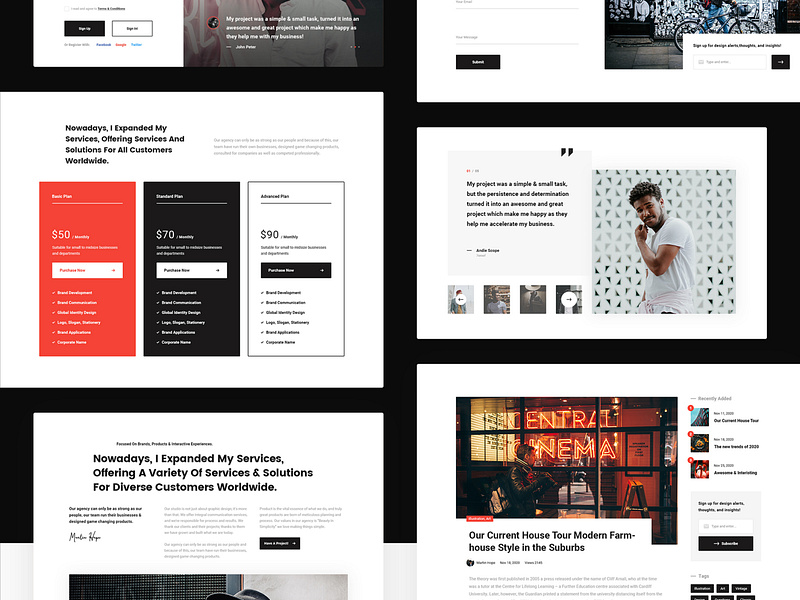 Inspire UI Kit - Free Demo by Mahmoud Baghagho on Dribbble