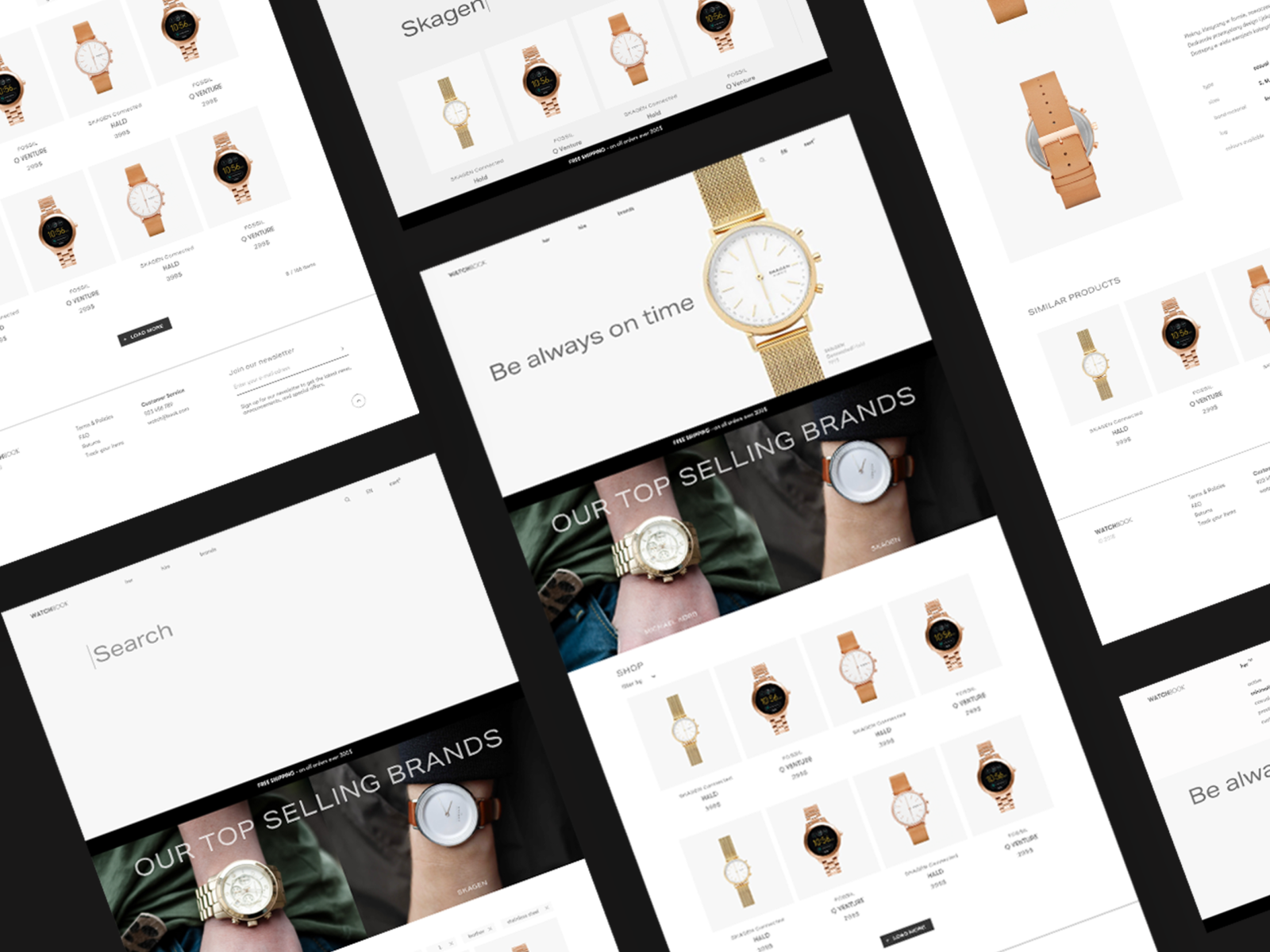Minimal ecommerce store by Anna Paraniak on Dribbble
