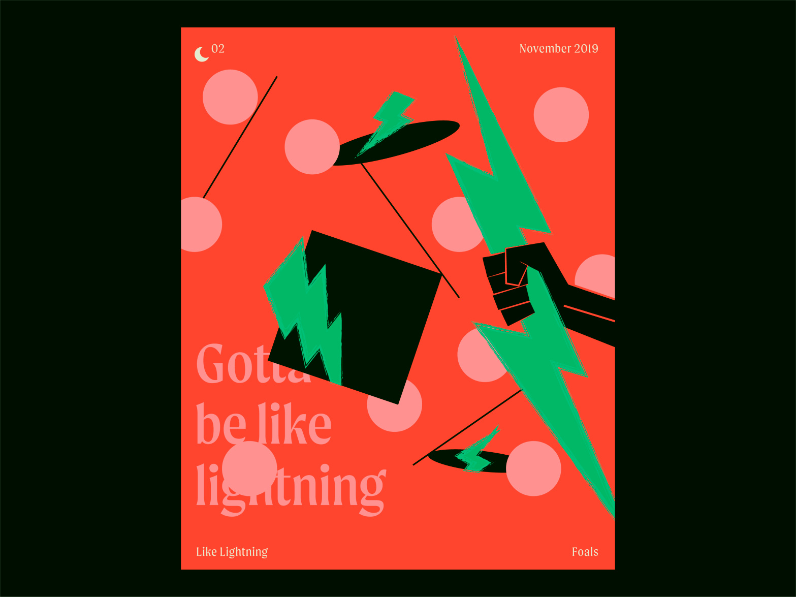 Music Posters - Like Lightning by Lua Correia on Dribbble