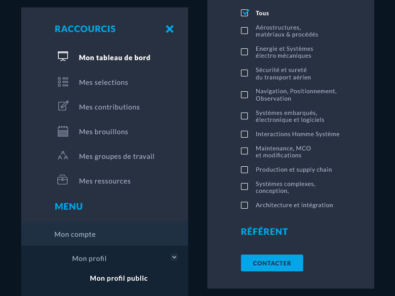 Swipe Menu By Julien G Bailleux On Dribbble
