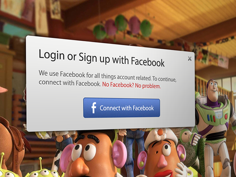 Video Player Facebook Login by Darren Lee on Dribbble