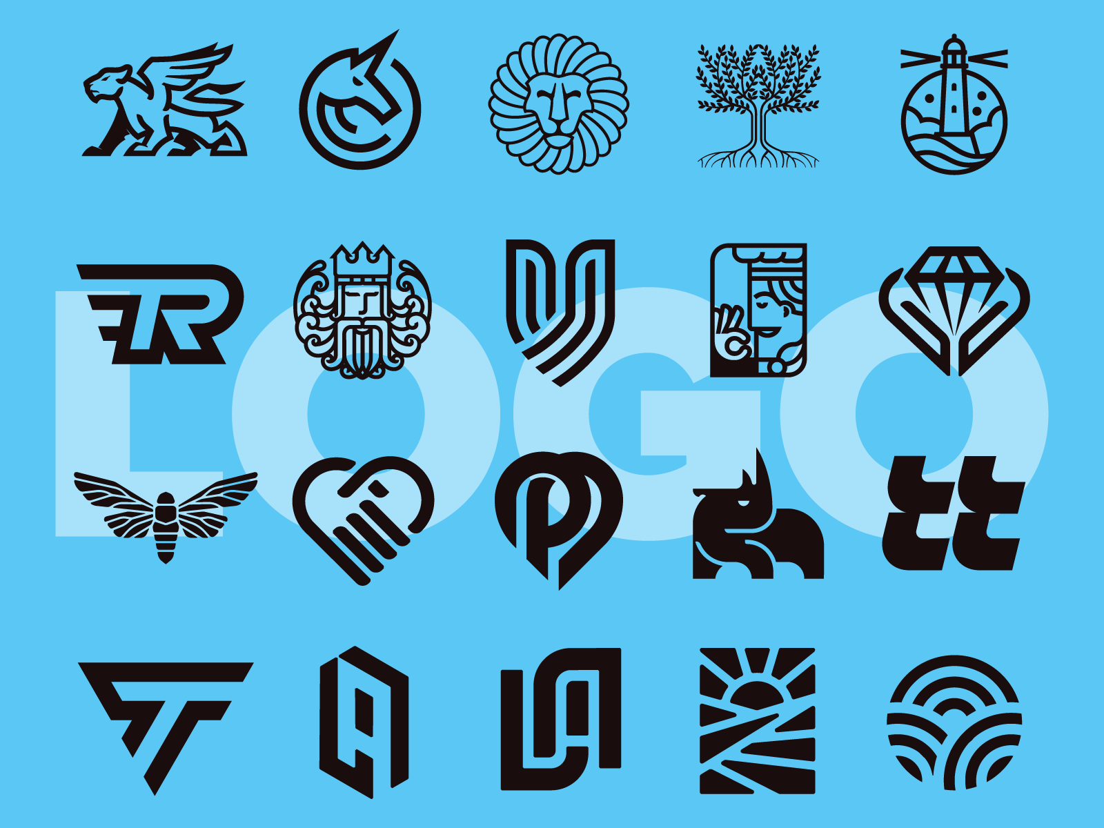 Logo set 1 by Felix Baky on Dribbble