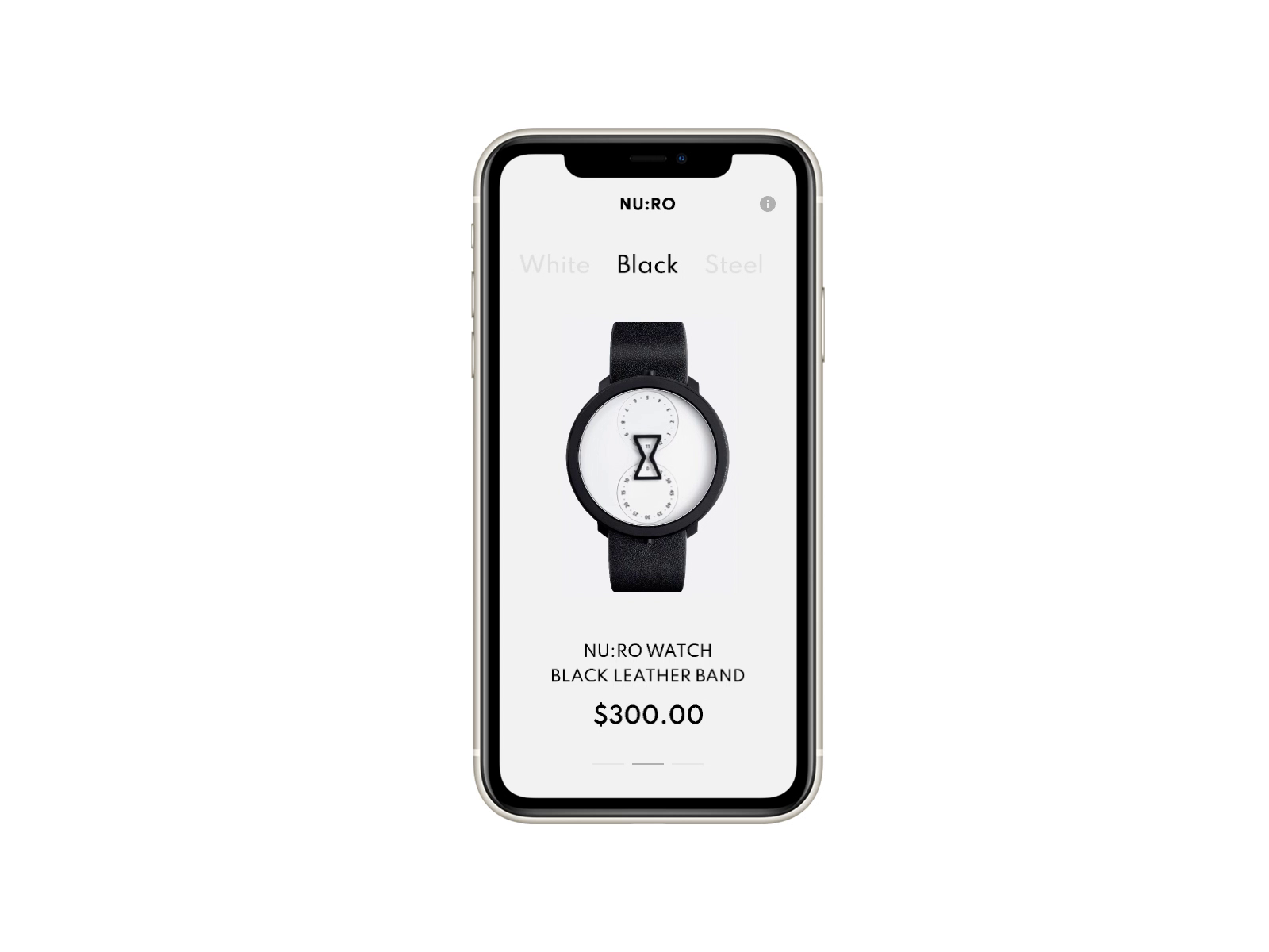 App Ecommerce Concept NU:RO watch by Alexandr Koziol on Dribbble