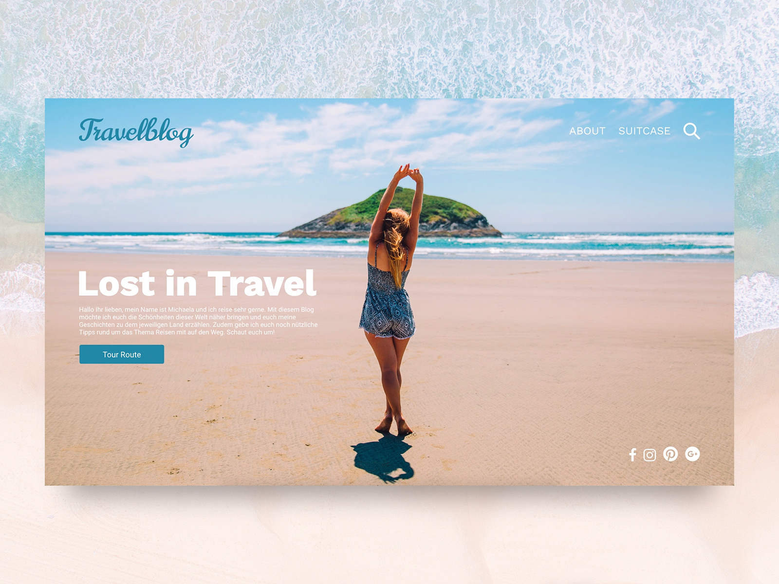 Travel blog Design - adobe Xd by Hardy on Dribbble