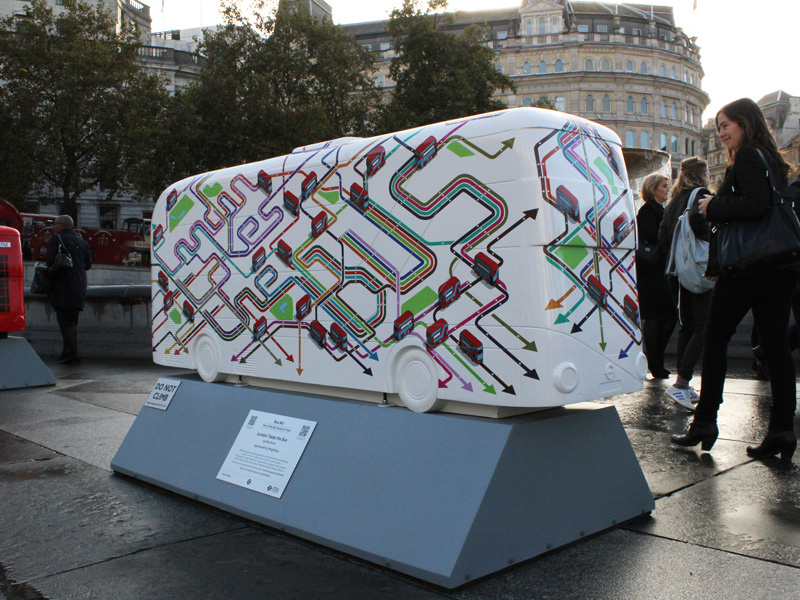 TfL Year of the Bus Sculpture Design in situ 2 by Rod Hunt on Dribbble