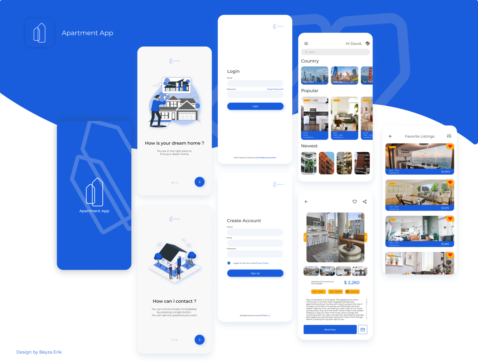 ApartmentApp by Beyza Erik on Dribbble