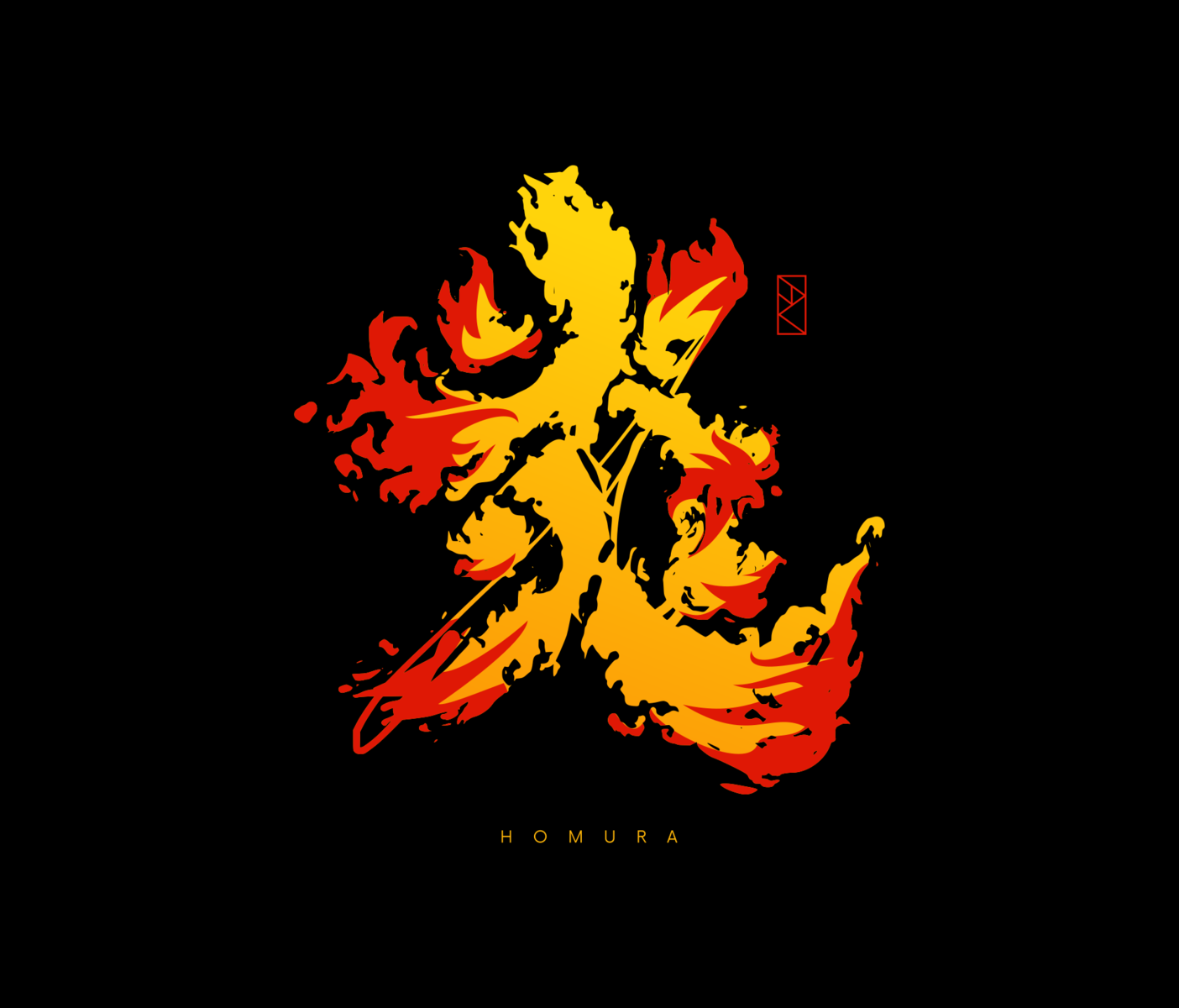 Homura | Japanese Calligraphic Art Inspired by Anime by John Poh on ...