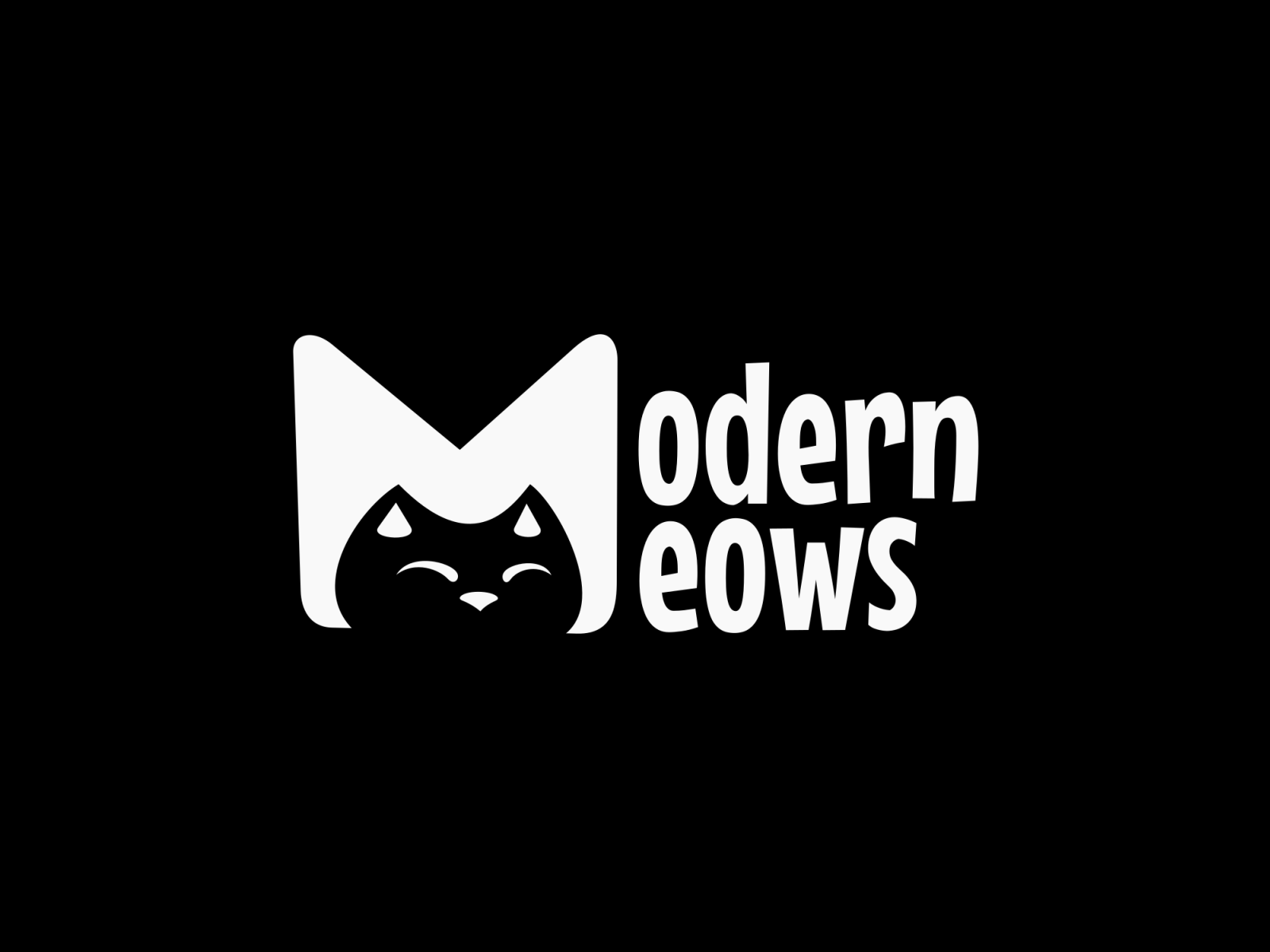 Logo Design for Modern Meows by John Poh on Dribbble