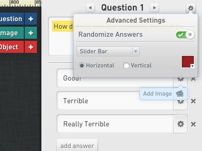Advanced Settings UI by Kyle Mitchell on Dribbble