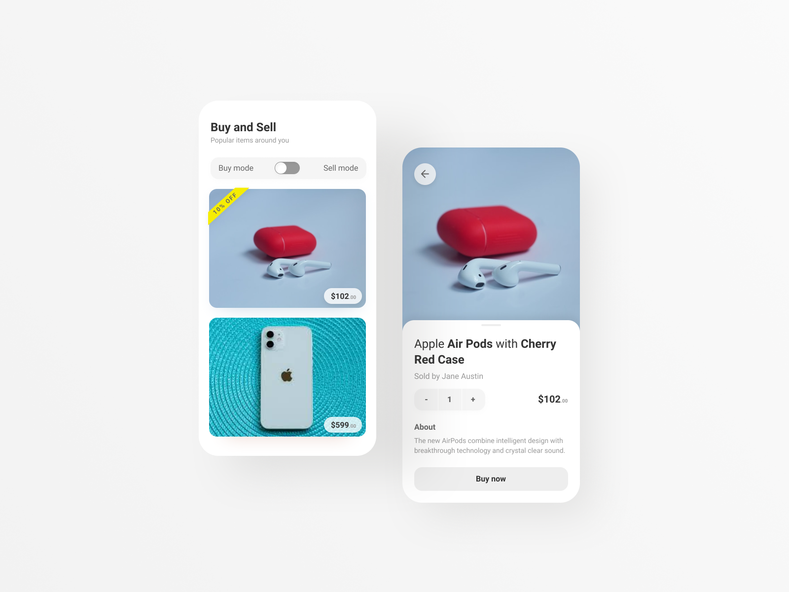 Buy and Sell App Concept by Jasdev Singh on Dribbble