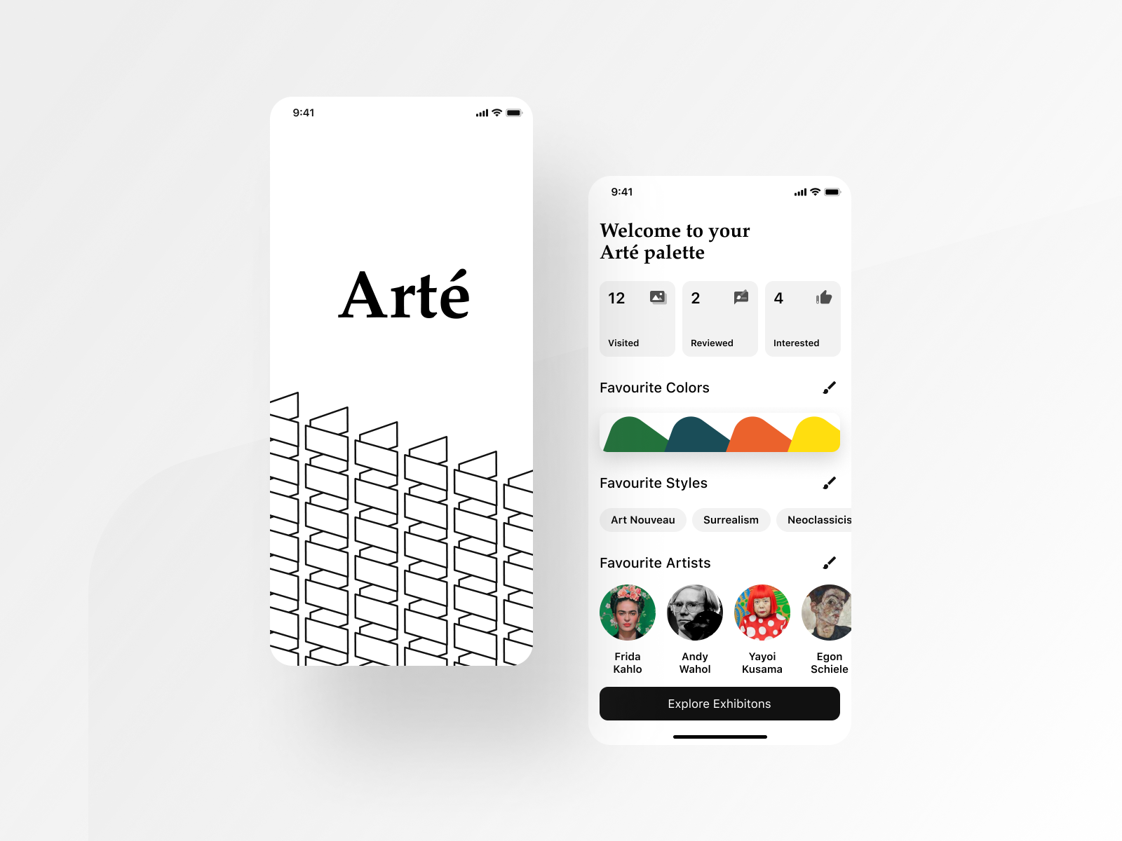 Arte Exhibition App by Spike Fuchao Yuan on Dribbble