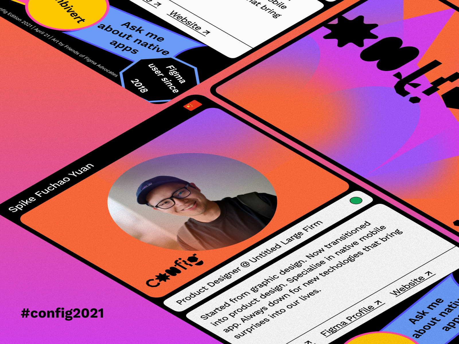 Figma Config 2021 Dribbble Shot by Spike Fuchao Yuan on Dribbble