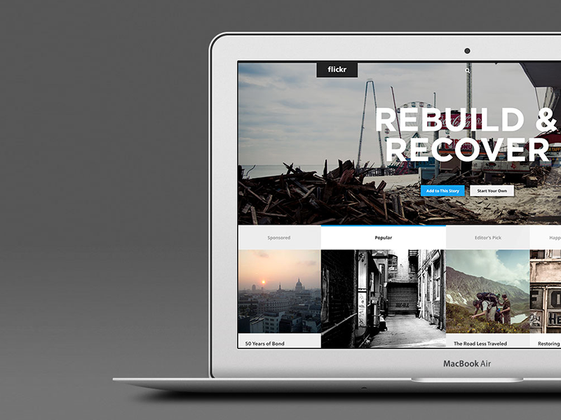 Flickr Concept by Dickson Fong on Dribbble