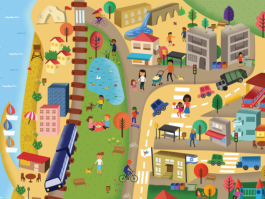 Map illustration by or livneh on Dribbble