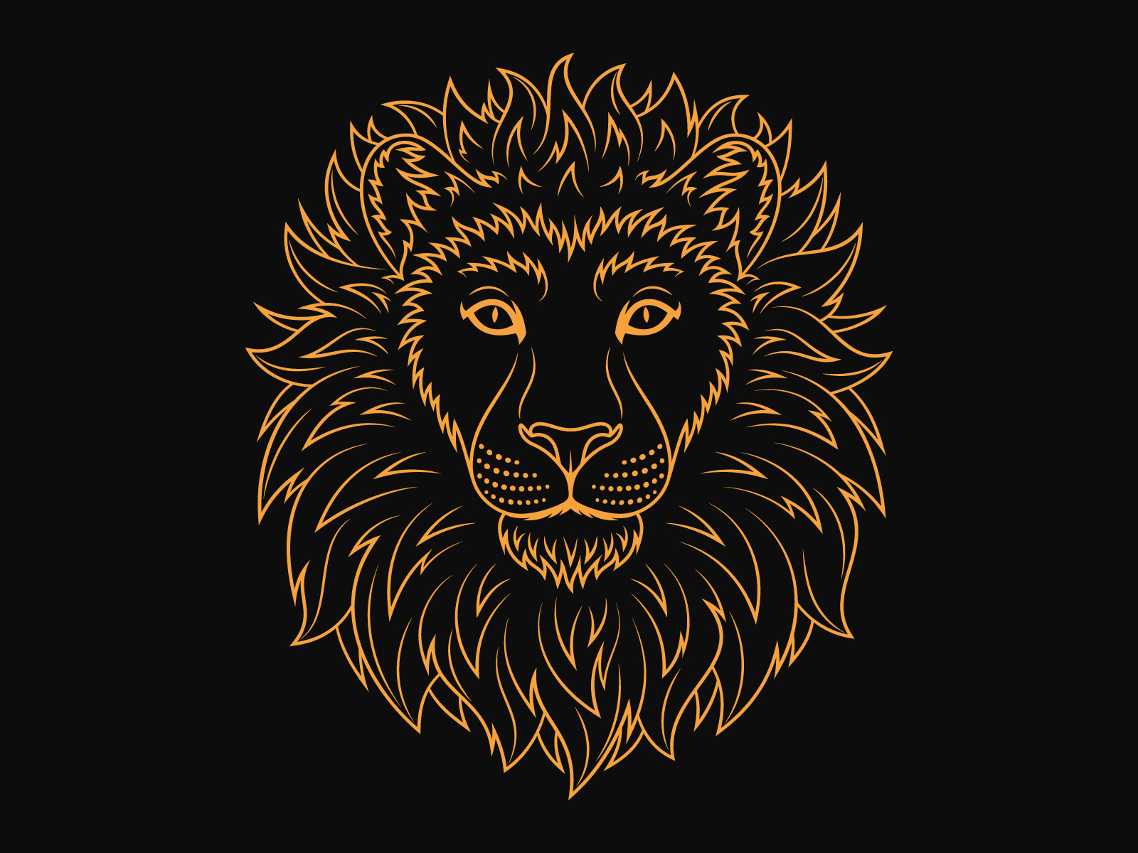 Golden Lion by Dmitry Mayer on Dribbble