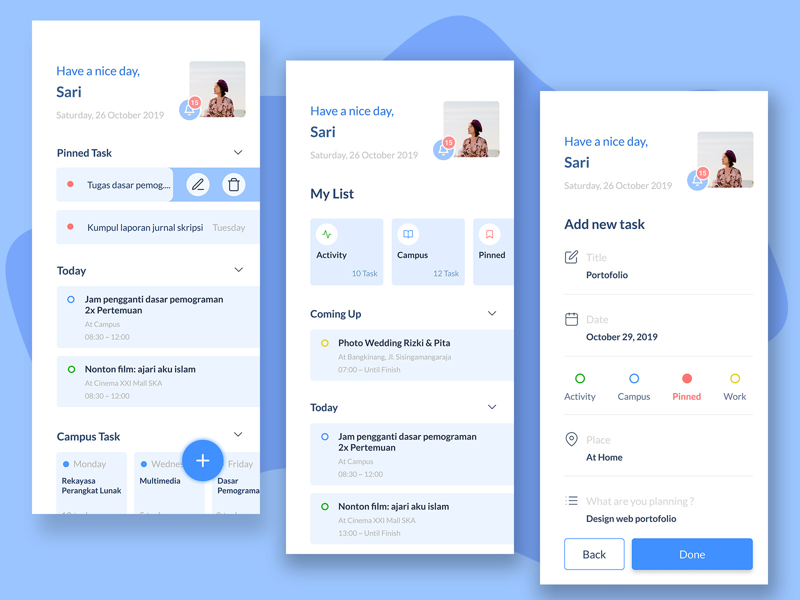 to do list apps HD by M Jouhari on Dribbble