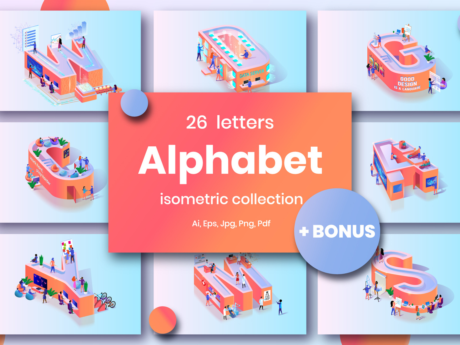 Red Alphabet Character Isometric by Tera Luiza on Dribbble