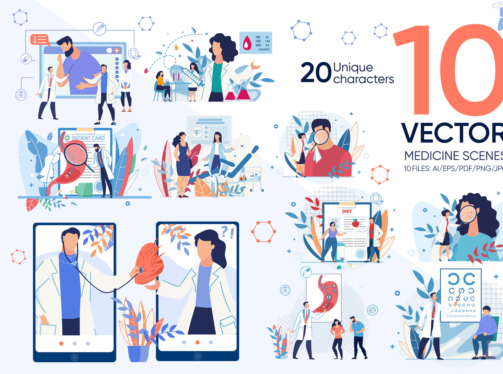 Medicine Vector Scenes by Tera Luiza on Dribbble