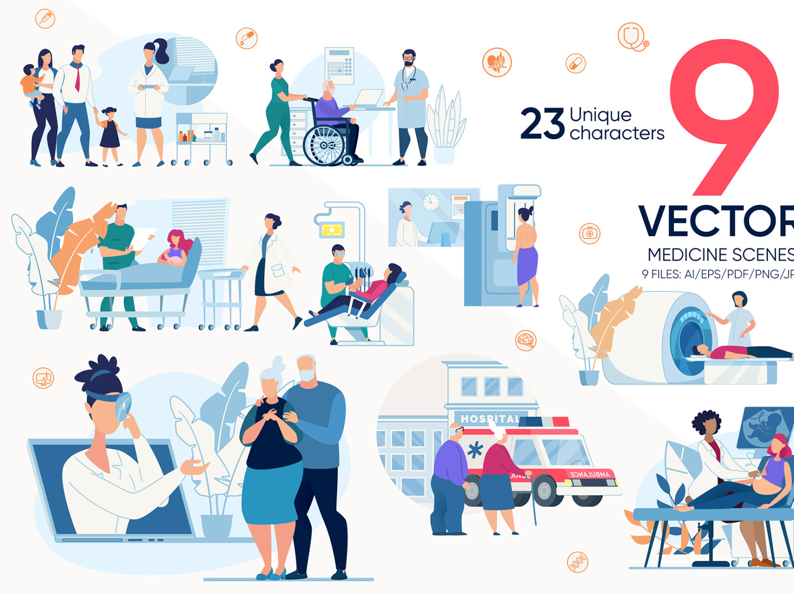 Medicine Vector Scenes by Tera Luiza on Dribbble