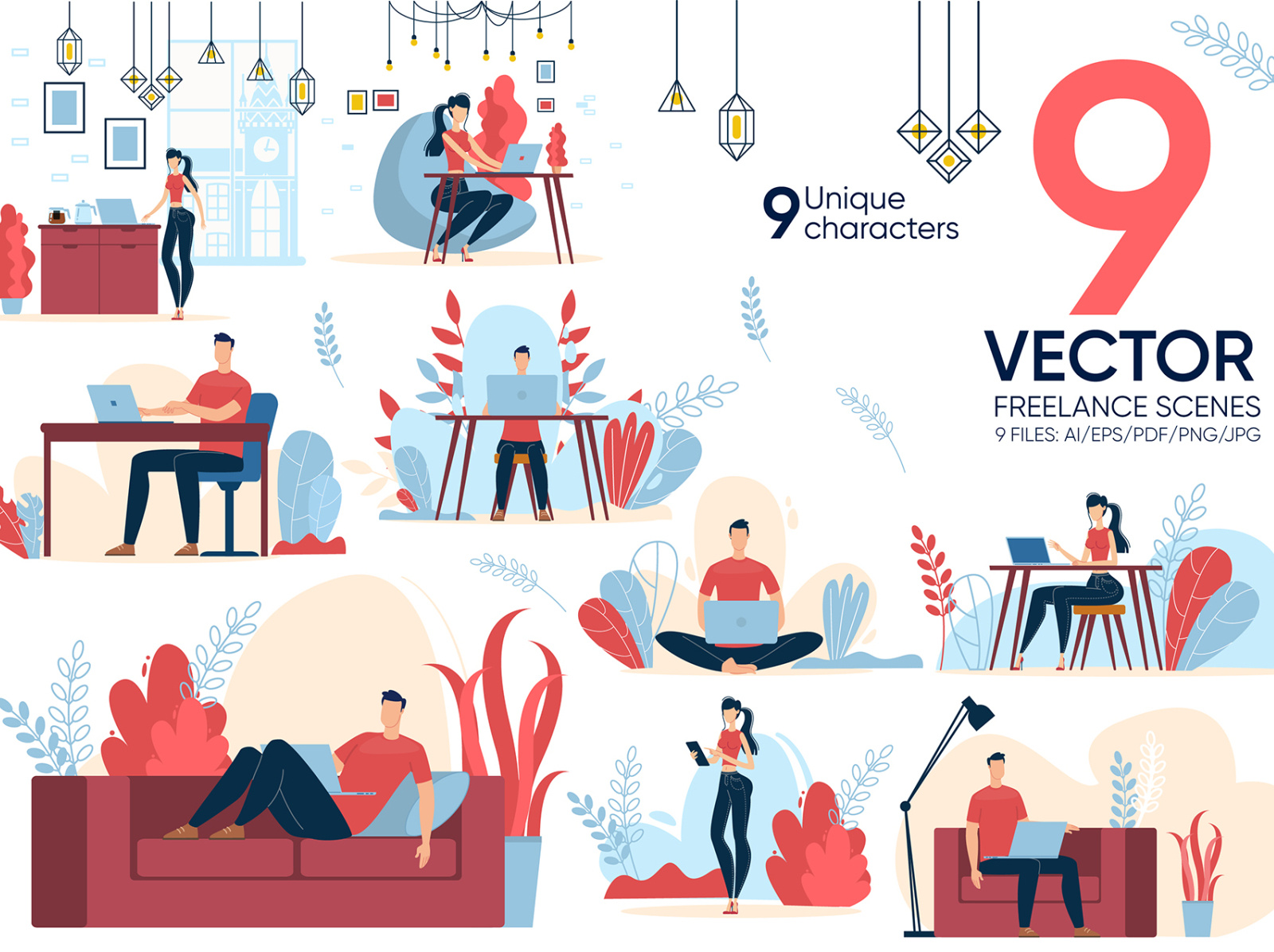 Freelance Vector Scenes by Tera Luiza on Dribbble