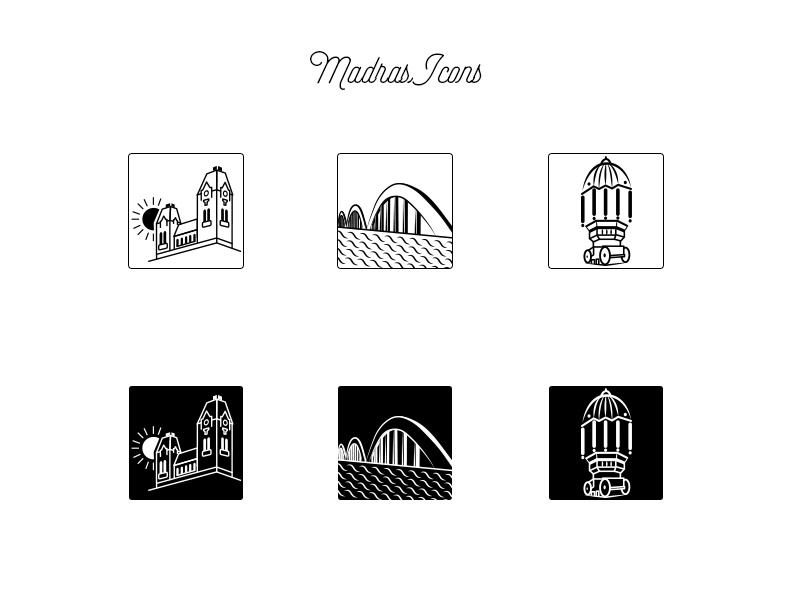 Madras Icons by Archana Aravind on Dribbble