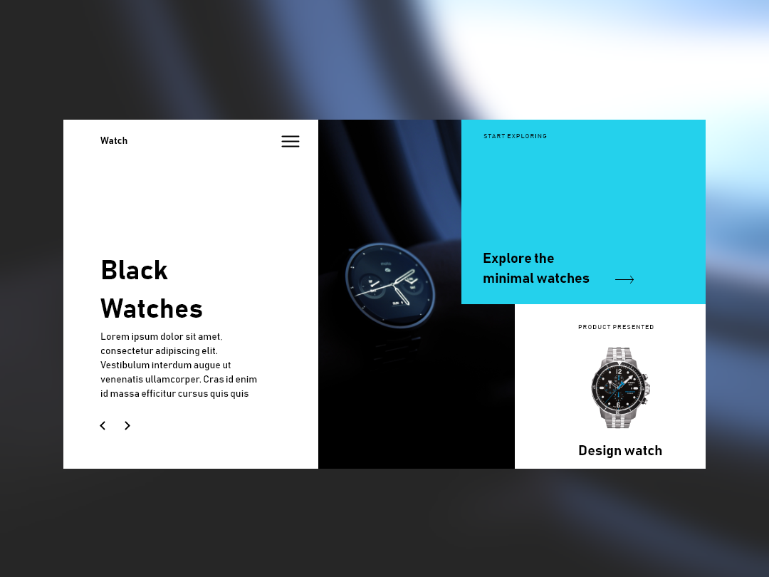 Watch landing page by Mason Lillipuu on Dribbble