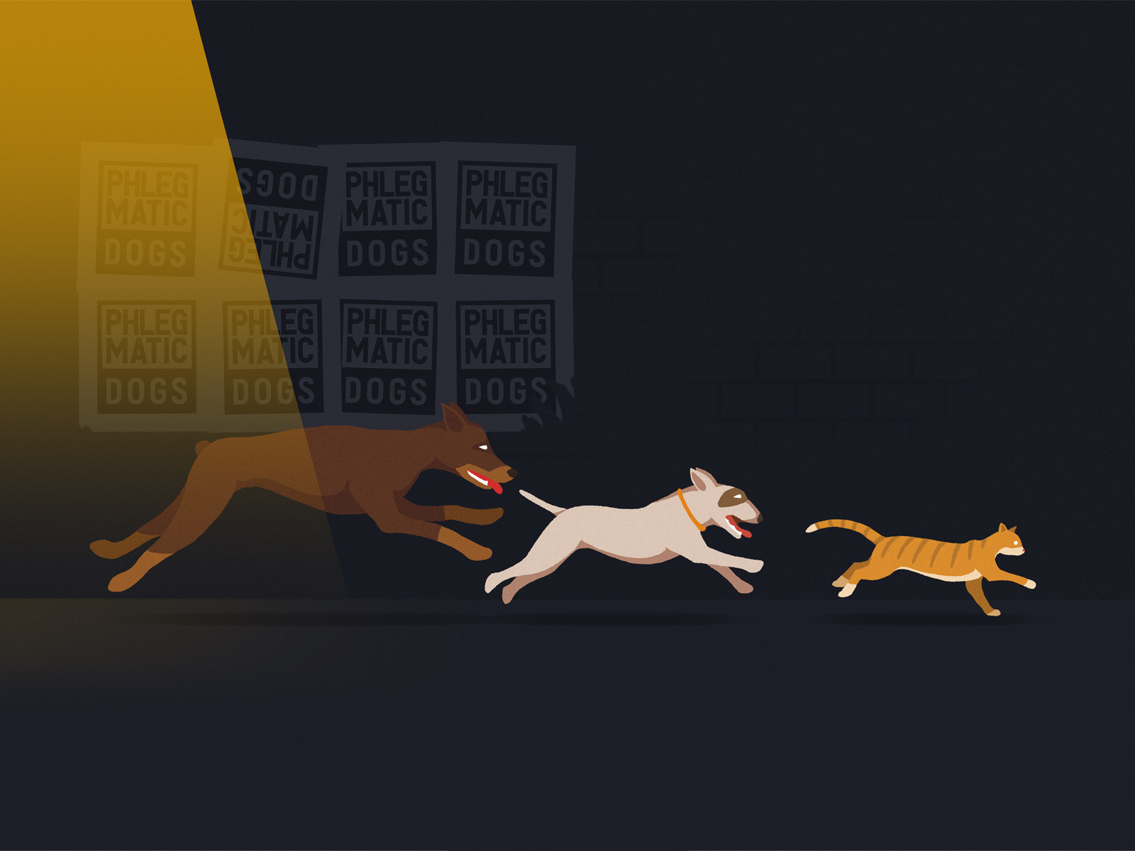 Running Dogs by Stampio on Dribbble