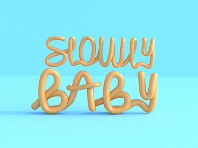 Slowly Baby lyric video by Z. A Setiawan on Dribbble