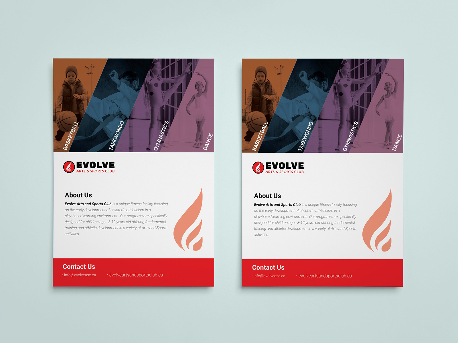 Evolve Sports Club Brochure Design | Social Media Design by ...