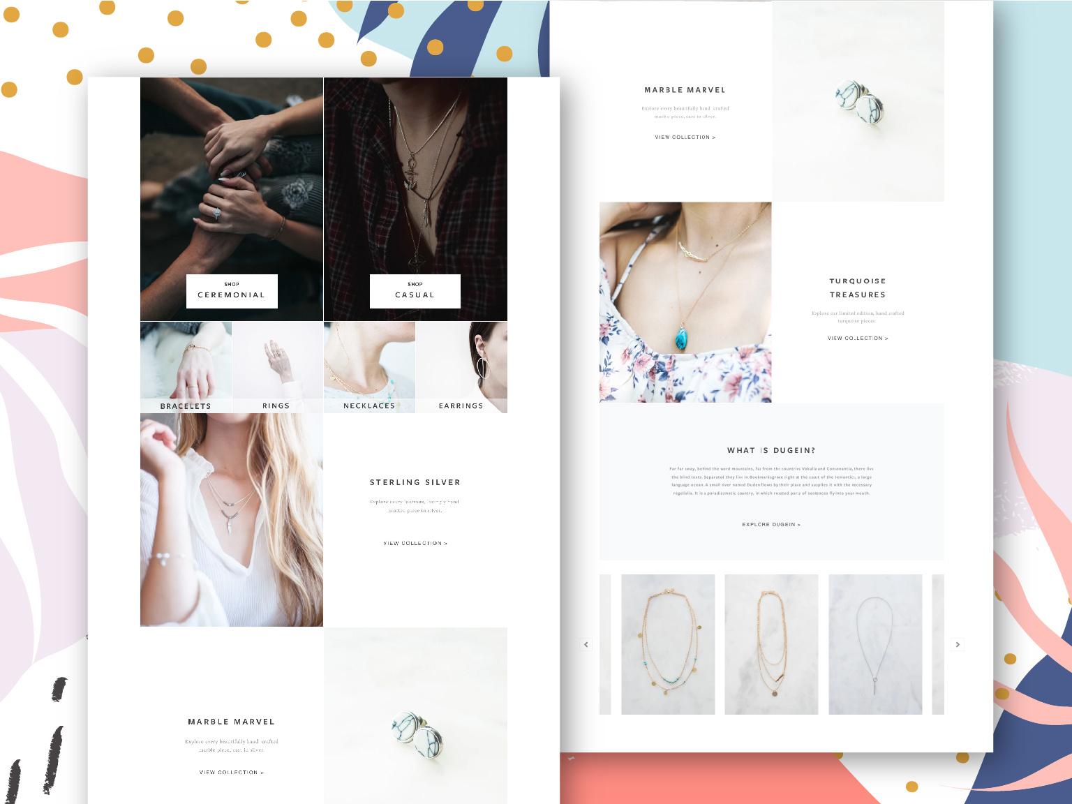 Jewellery Page Design by Ravleen Kaur on Dribbble