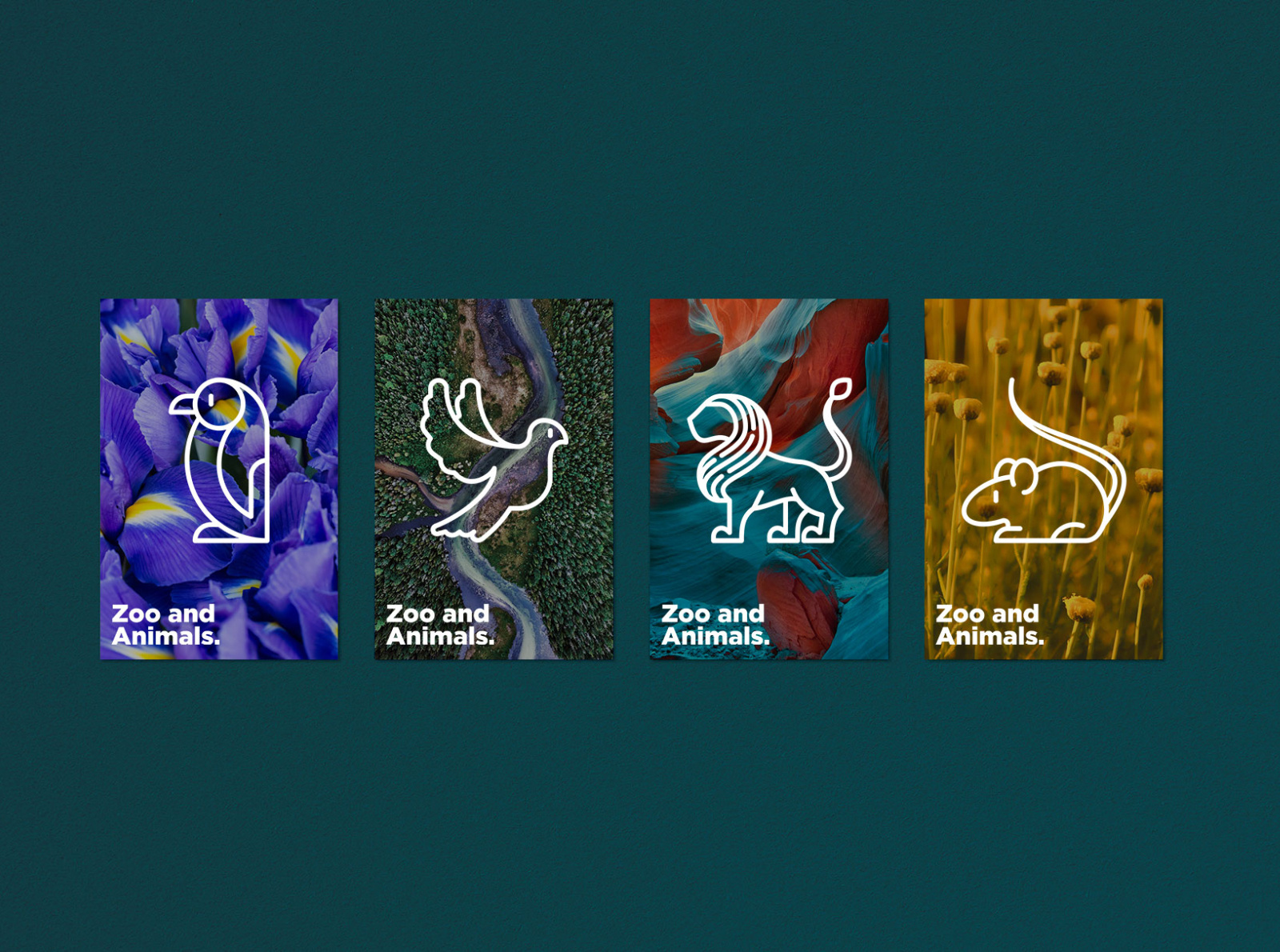 Zoo & Animals | 25 Thin Line Icons Set by Alex Blogoodf on Dribbble