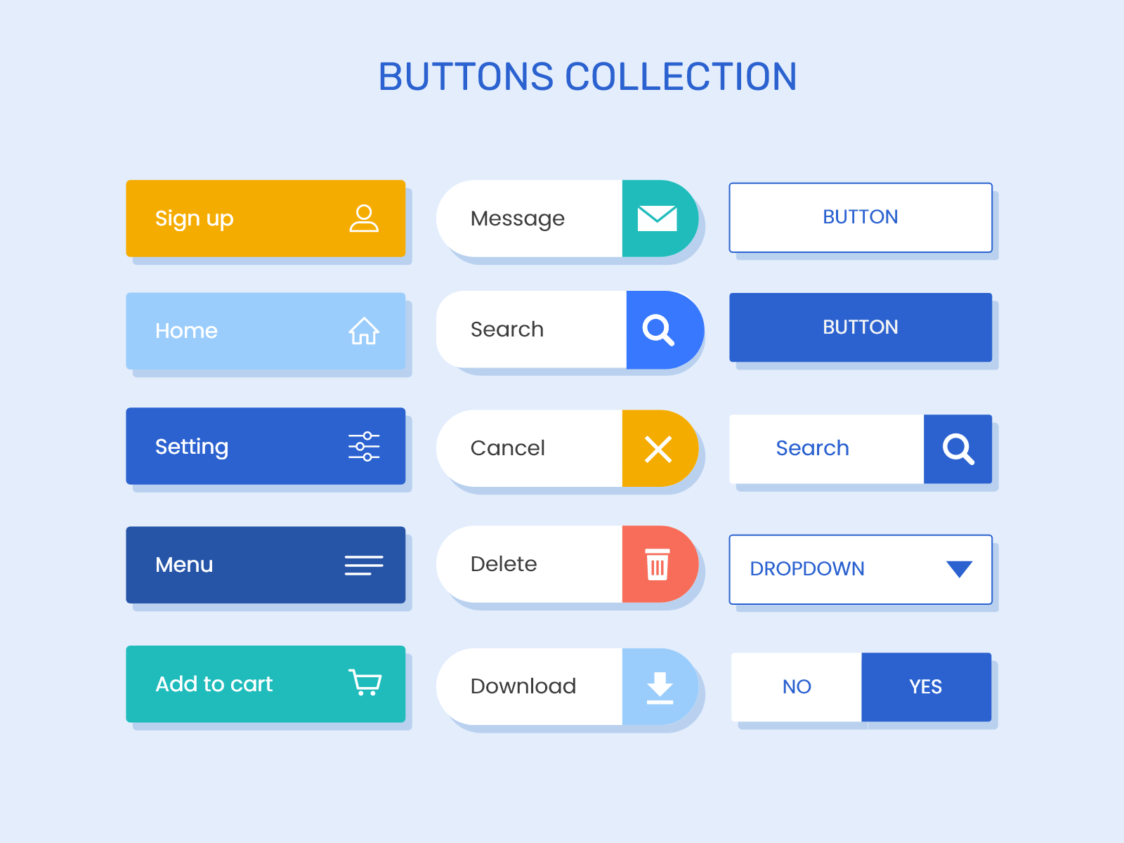 buttons 1 2x by ConsoleBit Technologies on Dribbble