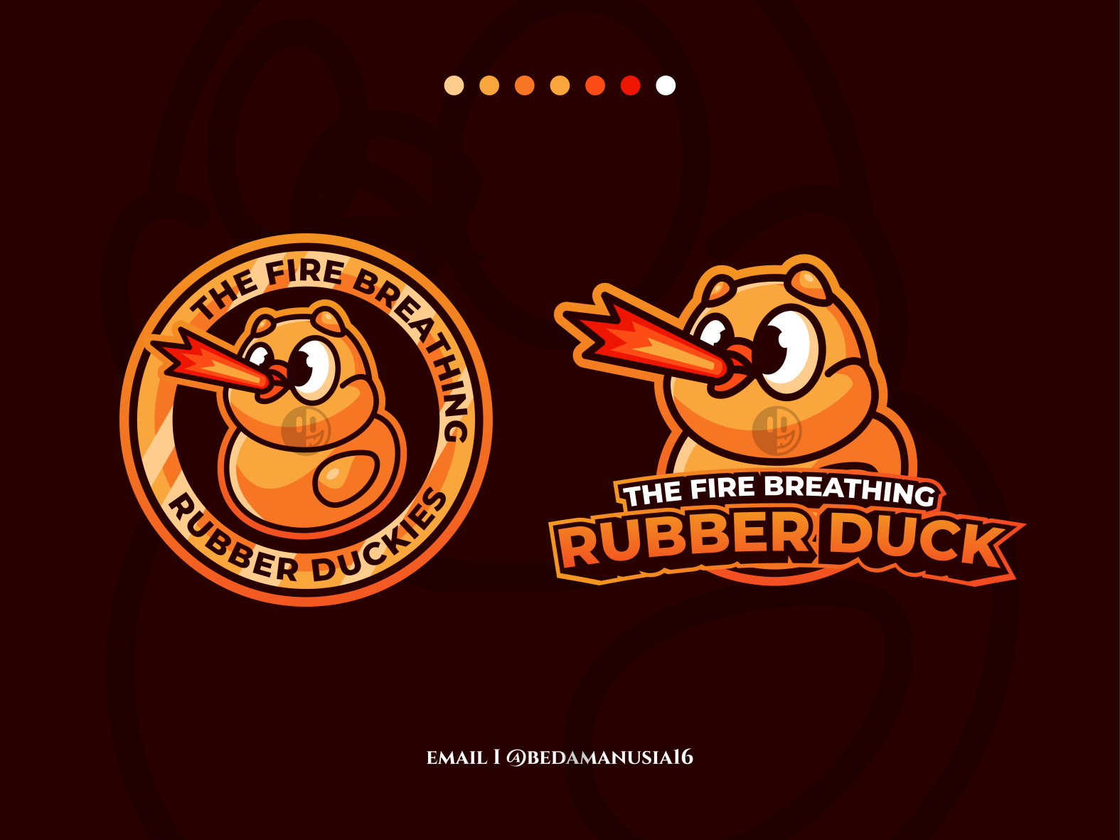 The Fire Breathing Rubber Duckies Mascot Logo by bedamanusia on Dribbble