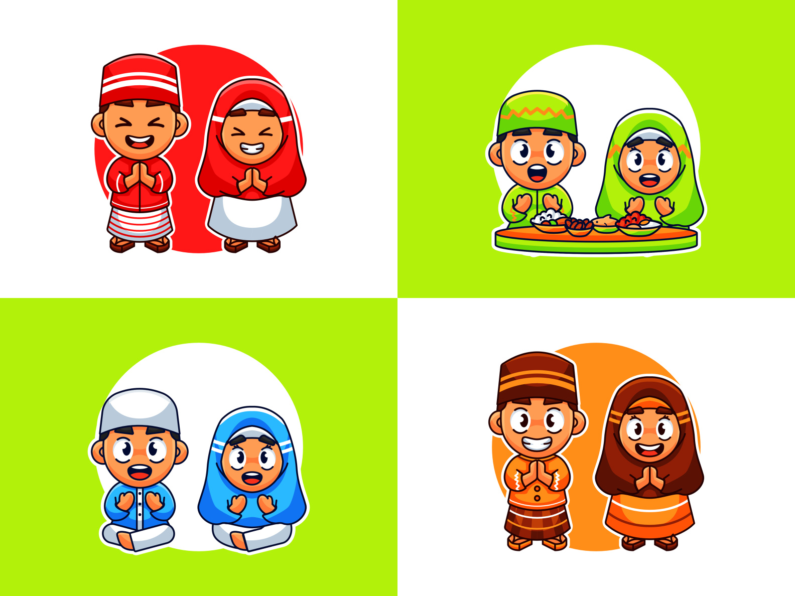 islamic cartoon illustration by bedamanusia on Dribbble