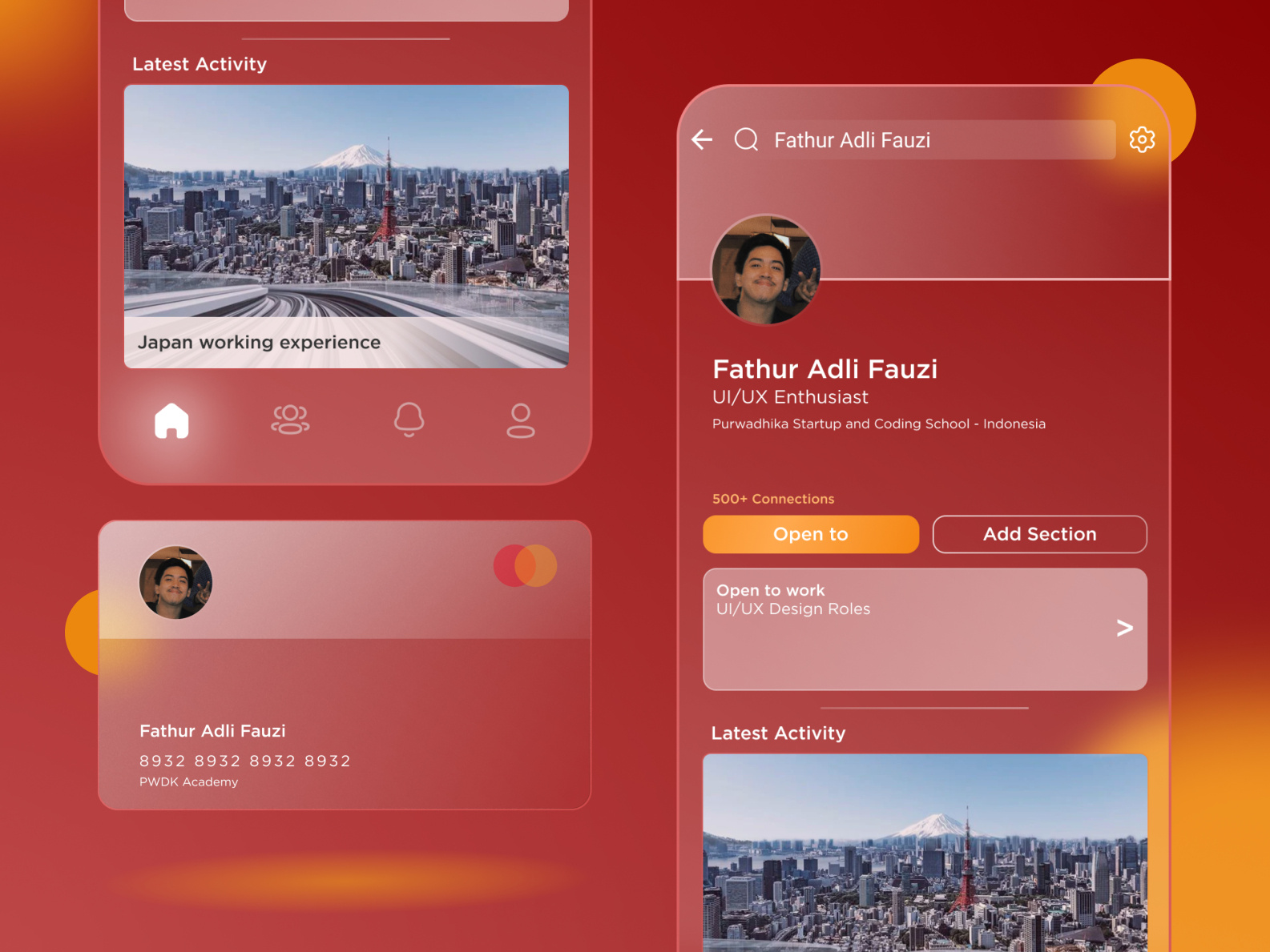 Mastercard x LinkedIn - UI Exploration by Fathur Adli Fauzi on Dribbble