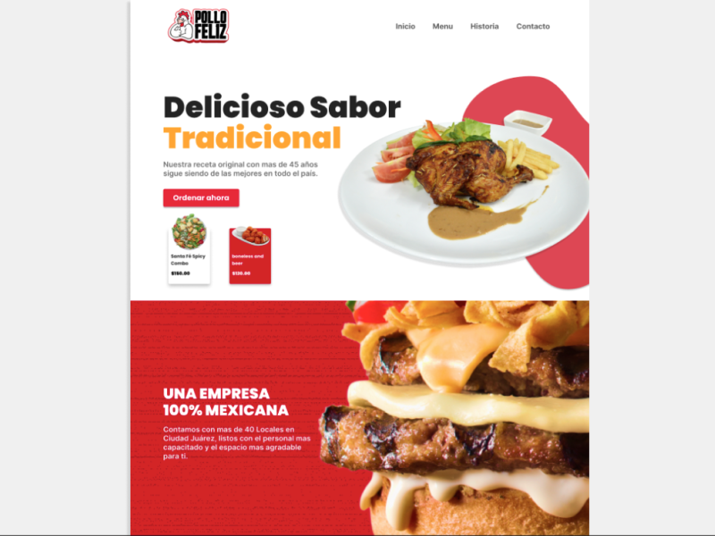 Chicken - Website Design by Ramon V on Dribbble