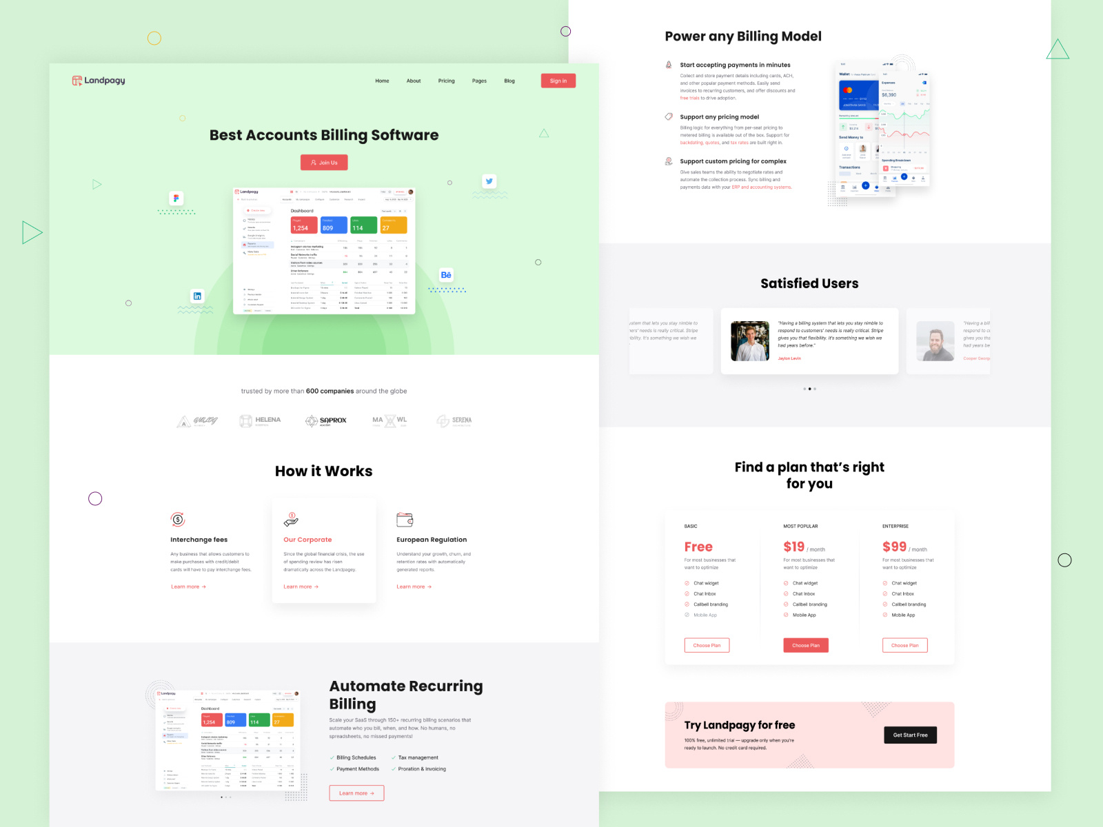 Account billing Page by Mosharaf Hossan on Dribbble