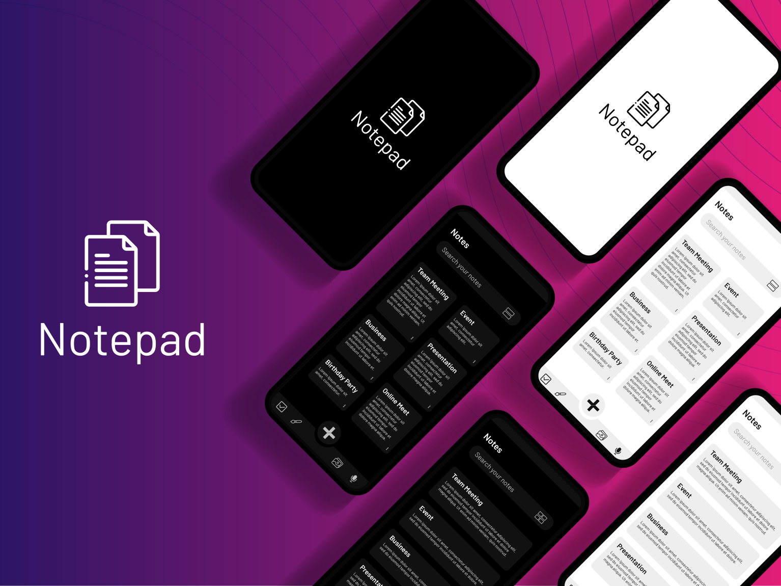 Notepad App by ahamed thahir on Dribbble