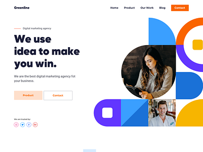 Digital Agency Landing Page by Shibbir Ahmed ™ on Dribbble