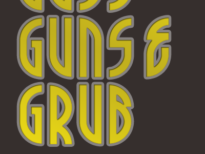 Guns And Grub by David Lopez on Dribbble
