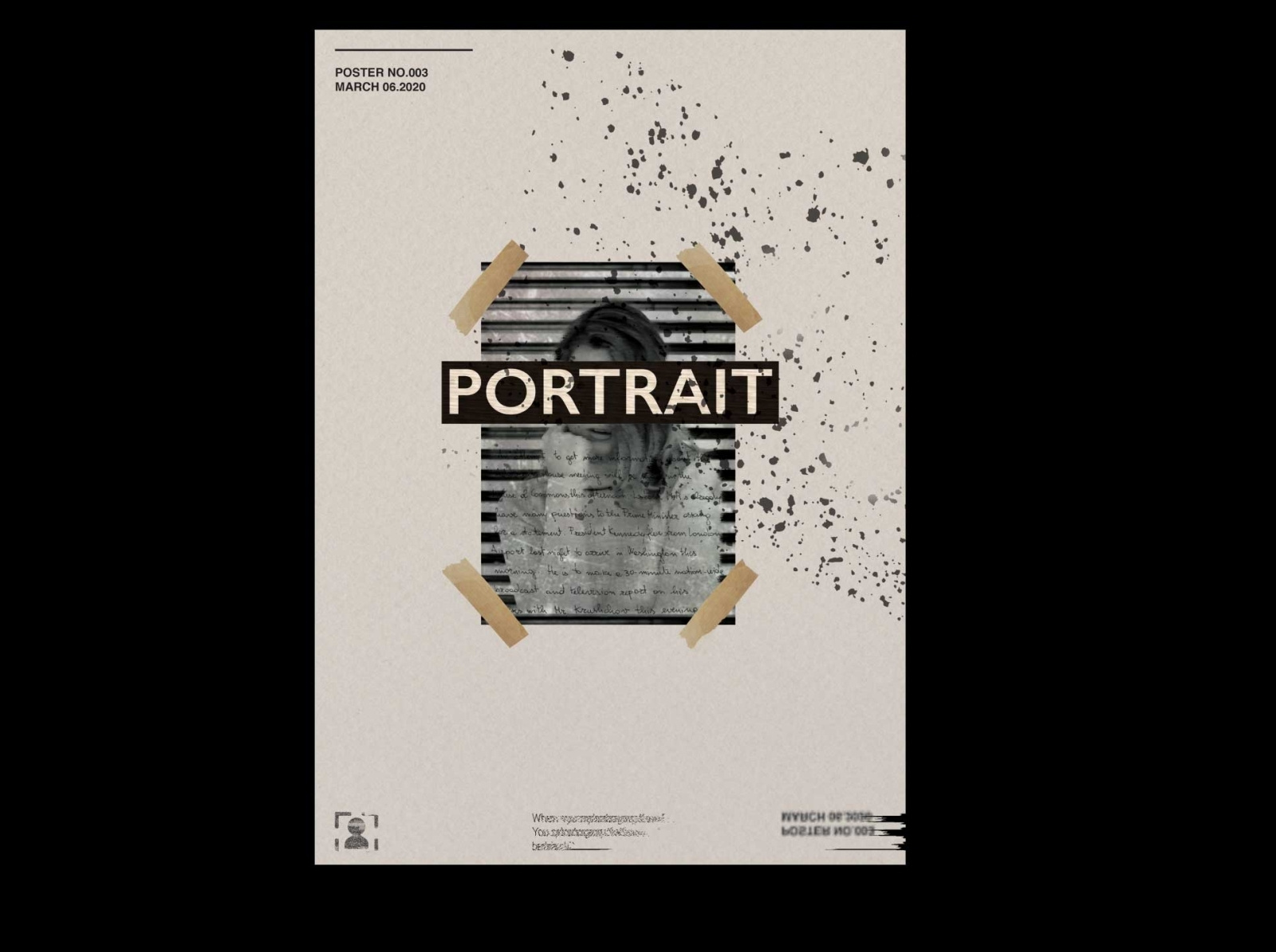 Portrait Poster design by Eeshan Tiwari on Dribbble