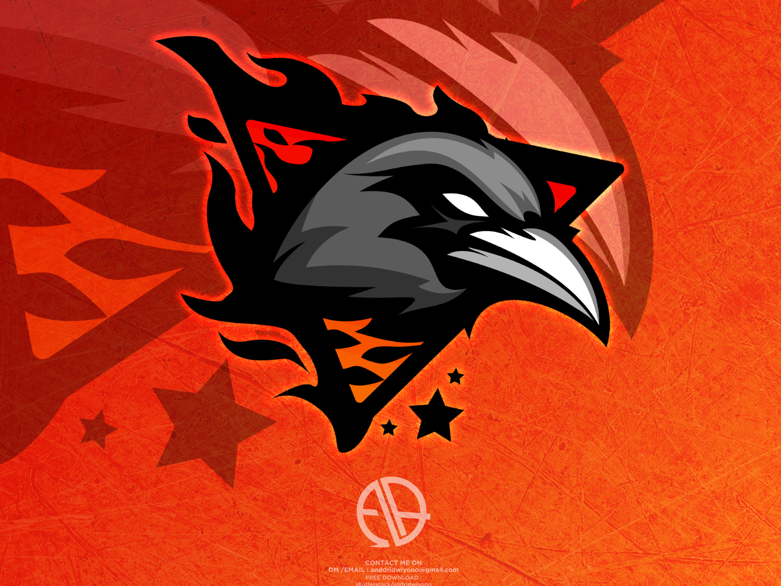 crow head mascot logo by Andri Dwiyono on Dribbble