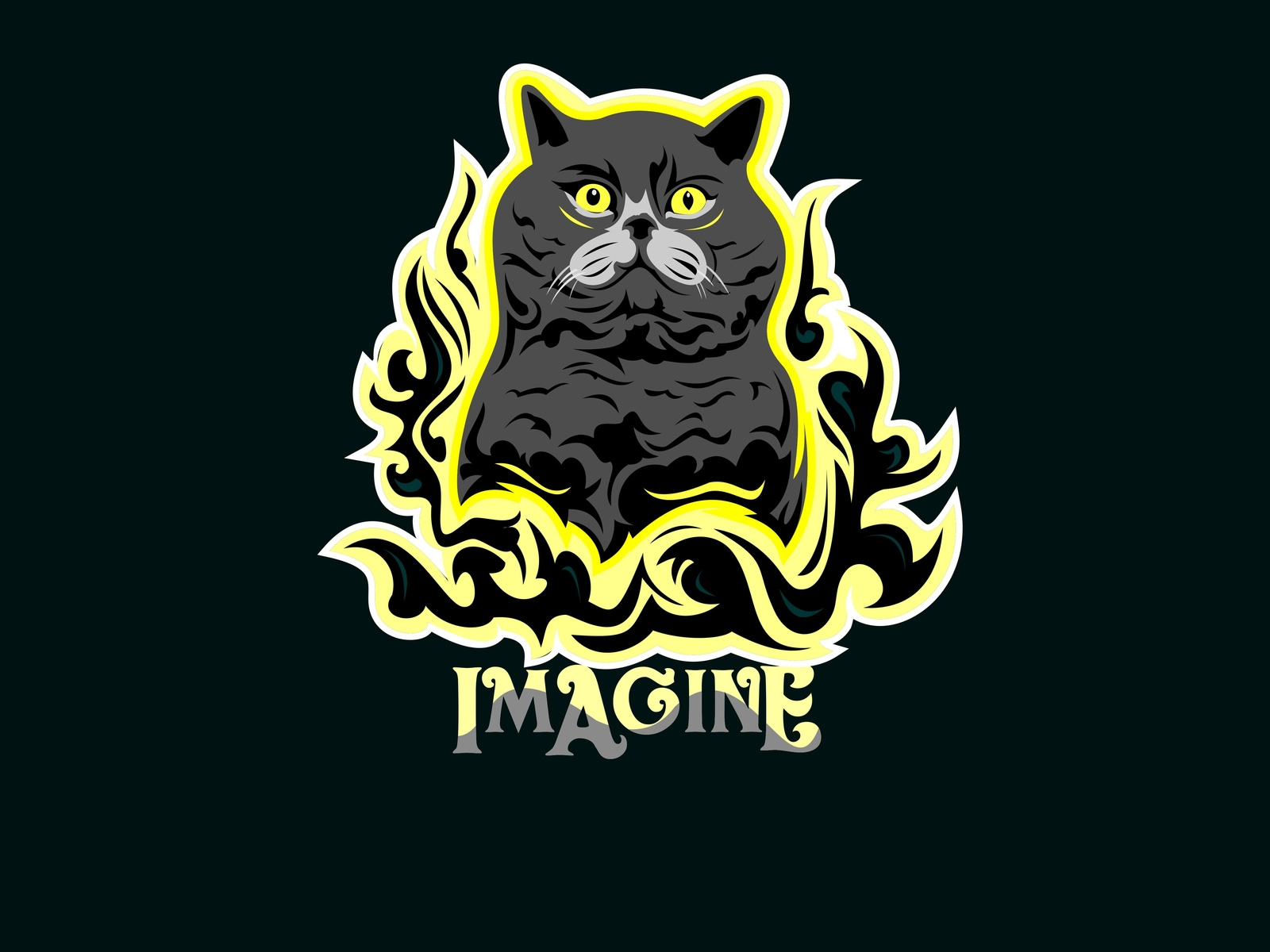 Imagine cat by Andri Dwiyono on Dribbble